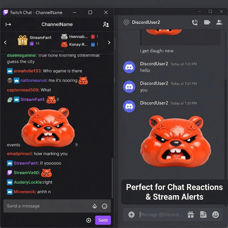 Capybara Rage Emote Animé Angry Twitch Discord GIF à télécharger - Etsy ...
