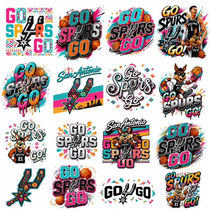 Retro Logo Spurs - Etsy