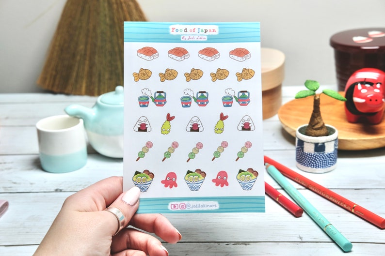 Japanese Sticker Sheet, Bullet Journal Stickers, Planner Stickers ...