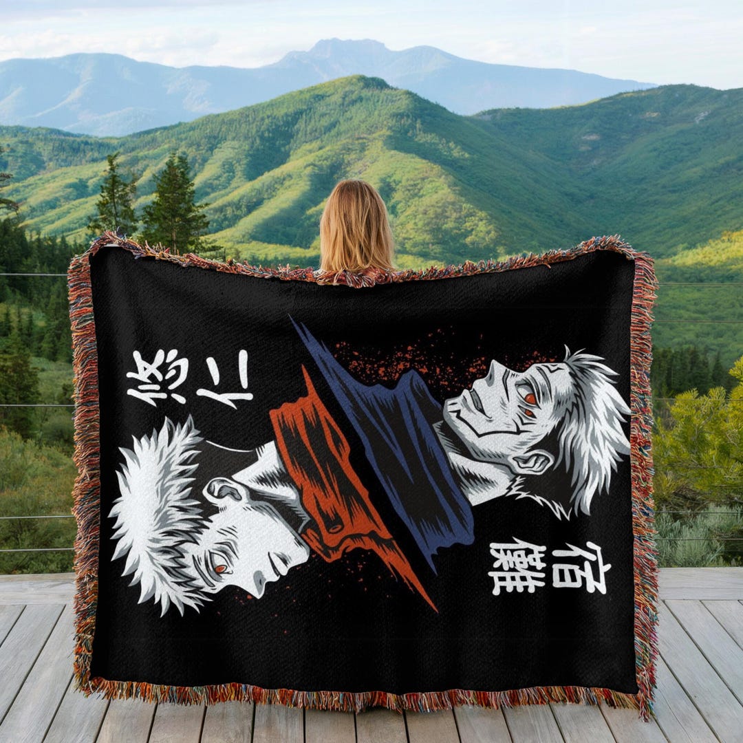 Jujutsu Kaisen Woven Blanket Yuji Itadori Woven Blanket Yuji Itadori ...