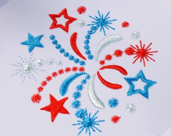 Firework Embroidery | Etsy