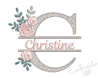 Letter C Embroidery | Etsy