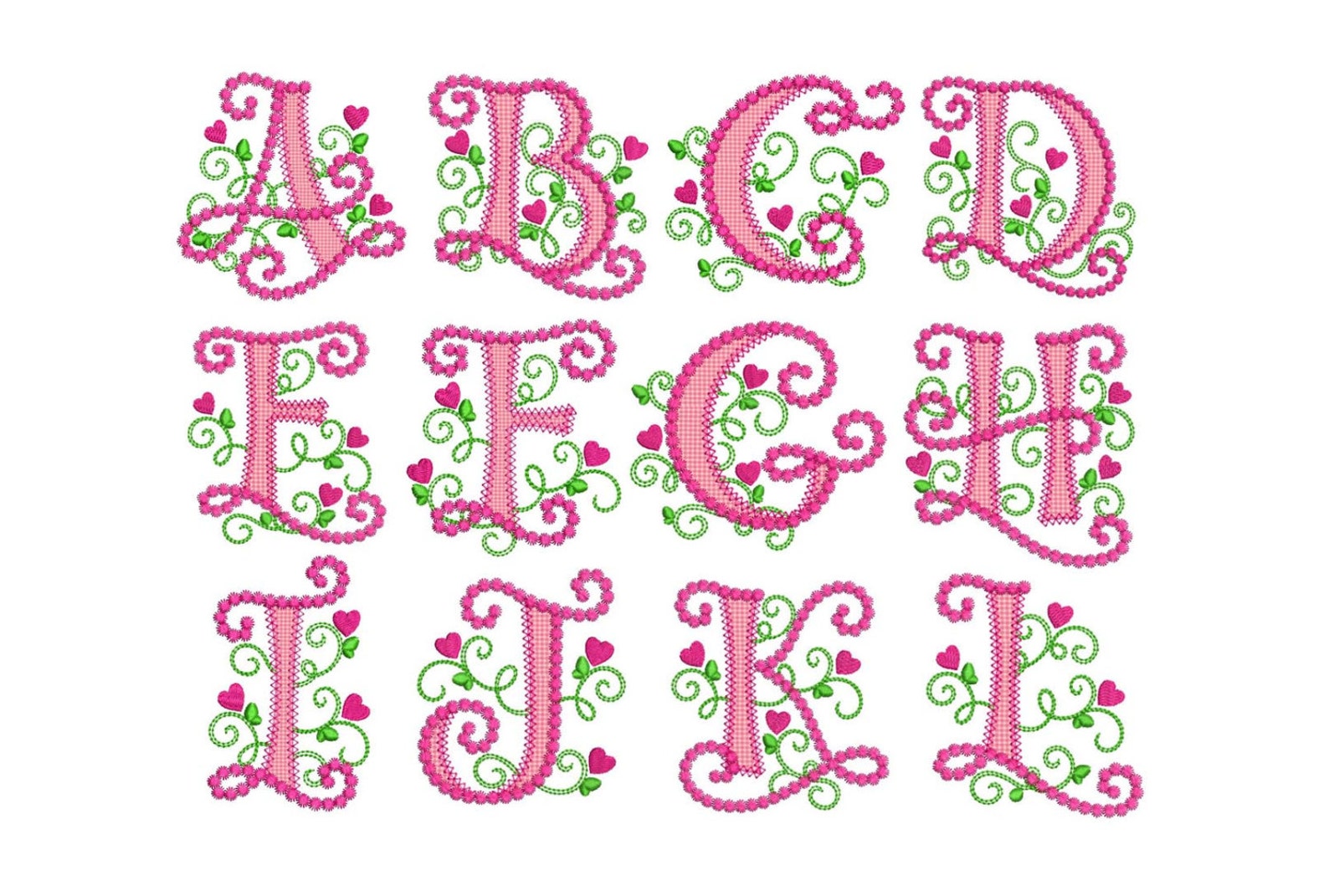 Cute Alphabet Applique Machine Broderie Design Monogramme Etsy Cute Alphabet Applique Machine Broderie Design Monogramme Etsy