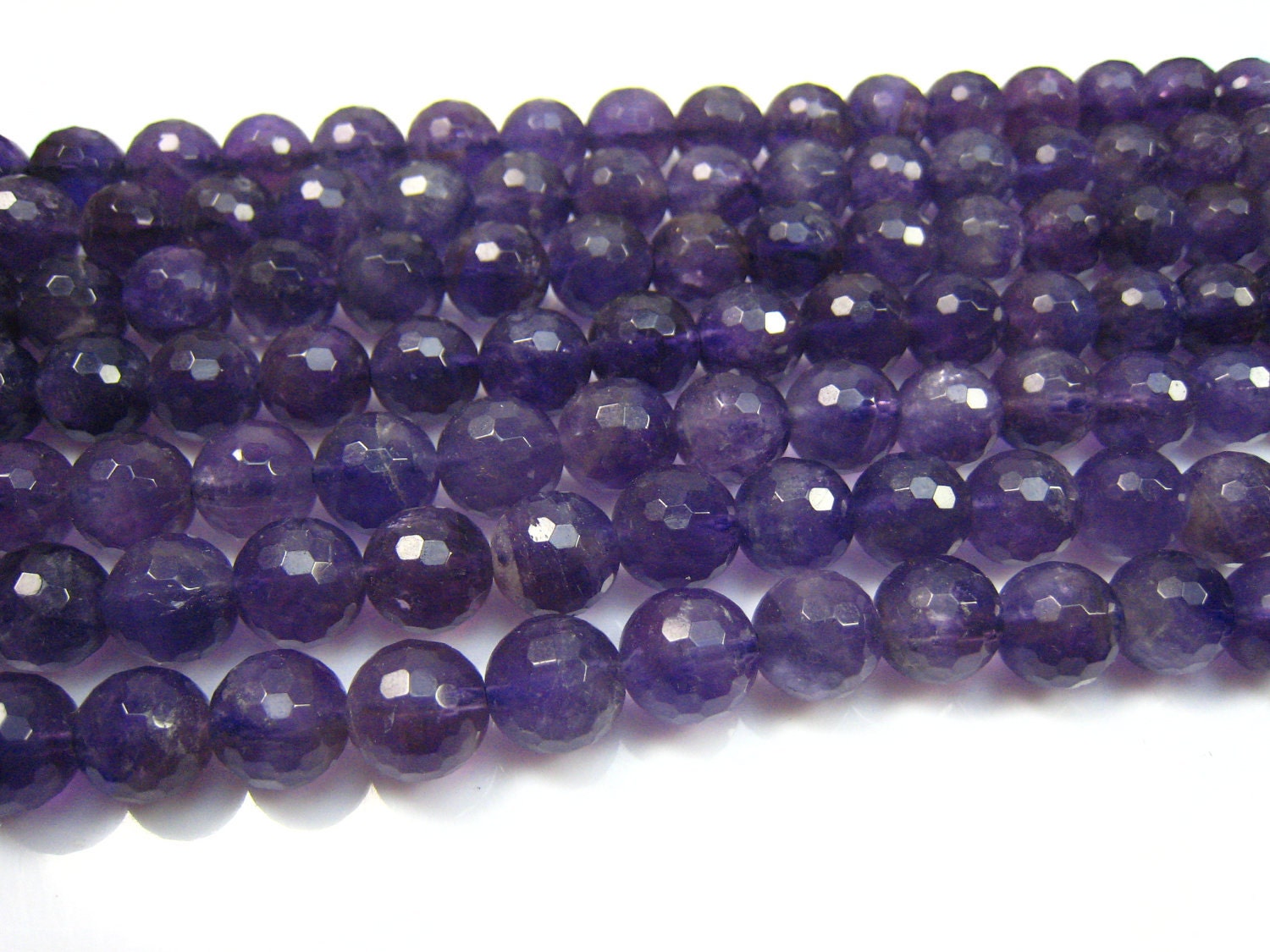 Perla de piedra, amatista, trenzado redondo 10mm,15 pulgadas hilo ...