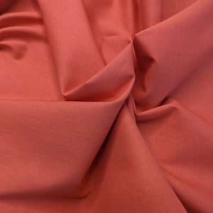 Dark Coral Fabric by the Yard an American Made Brand by Clothworks ...