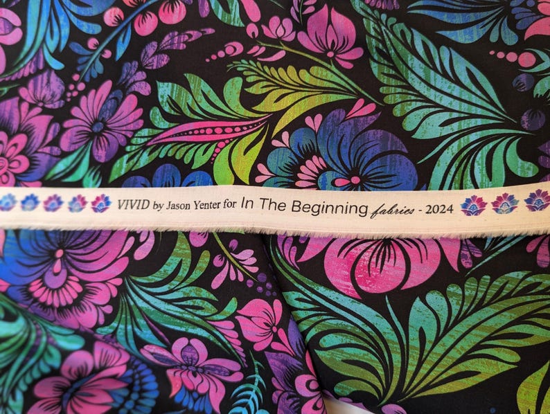 Vivid Jewel BIG by Jason Yenter, Fabric by the Yard From in the ...