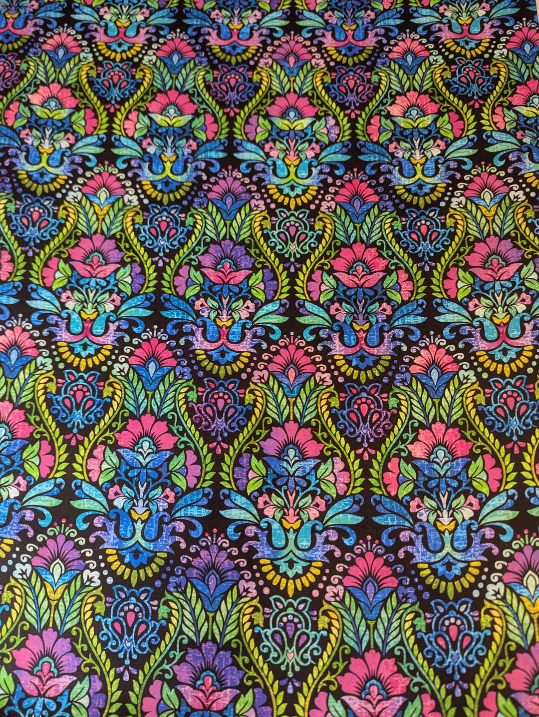 Vivid Jewel SMALL Print, Fabric by the Yard, From in the Beginning ...