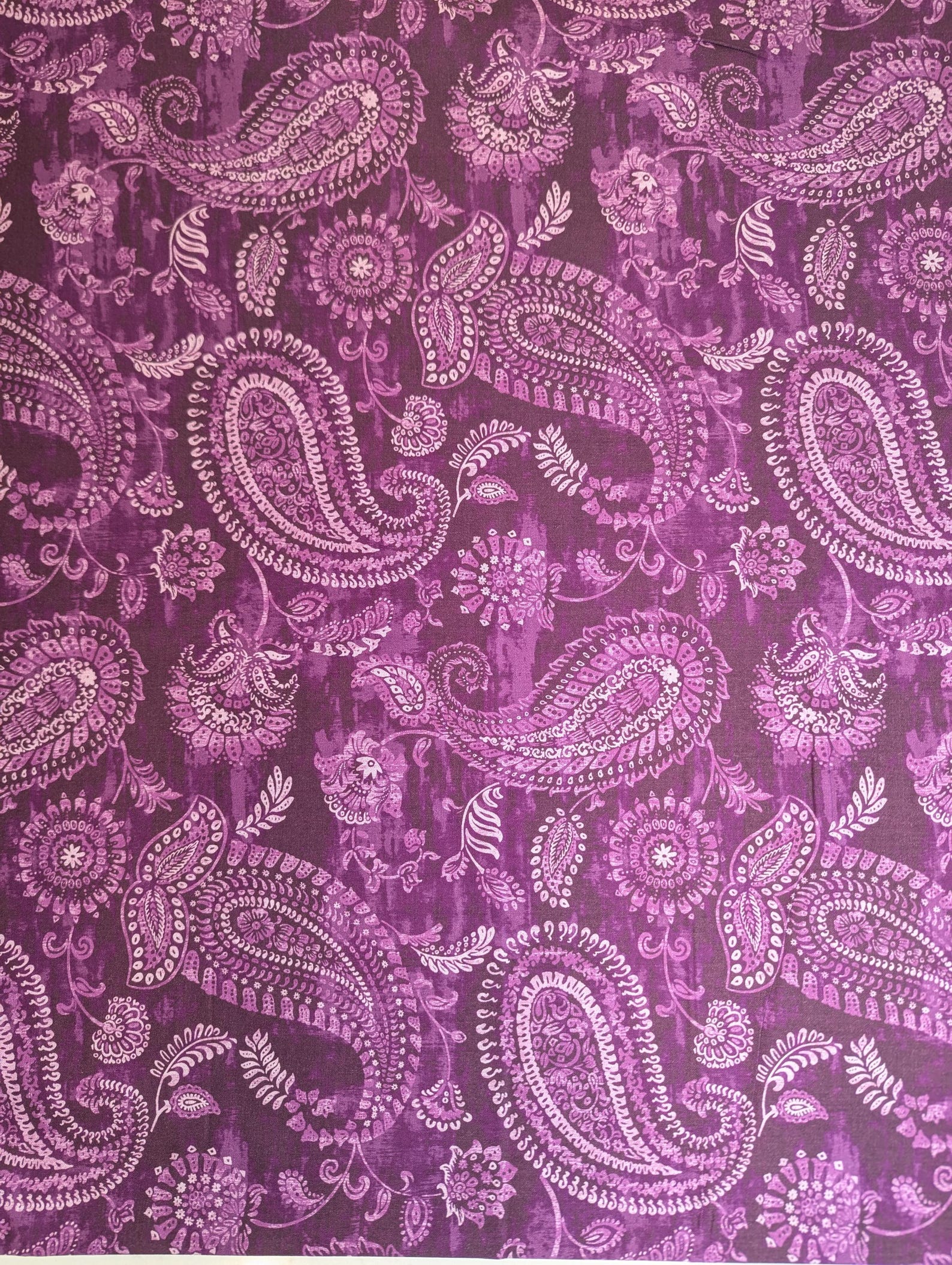 Bohemia Purple 108” Backing, Fabric by the Yard, by P&B Textiles. Sold ...