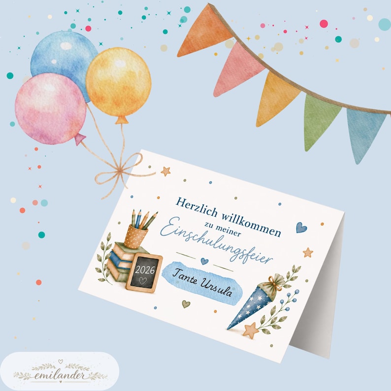 Printable Place Card for the First Day of School | Welcome to My First ...