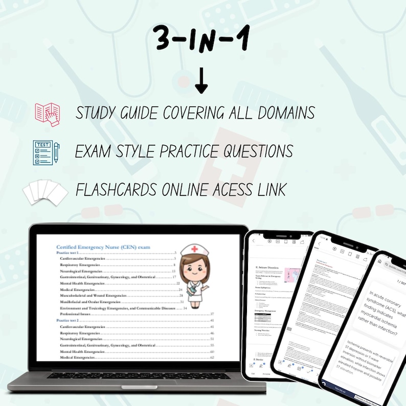 CEN Exam Study Kit 2026 | Certified Emergency Nurse Review | Certified ...