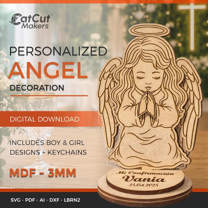 Praying Angel Keychain - Etsy