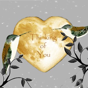 Wedding or 12th Anniversary Custom SILK Hummingbirds Gift of Love, for ...
