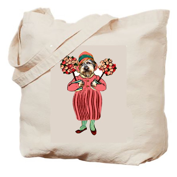 Funny Dog Tote Bag - Etsy