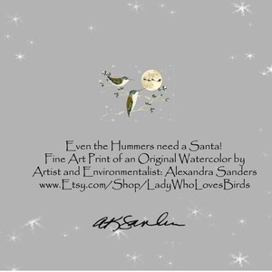 Hummingbird Christmas Cards, Hummer Holiday, Fantasy Christmas, Santa ...
