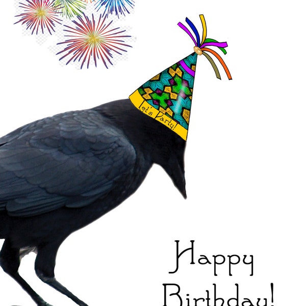 Crow Greeting Card - Etsy
