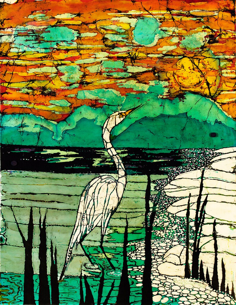 Gift Box of BATIK Bird Cards-gardener Gift of Wild | Etsy