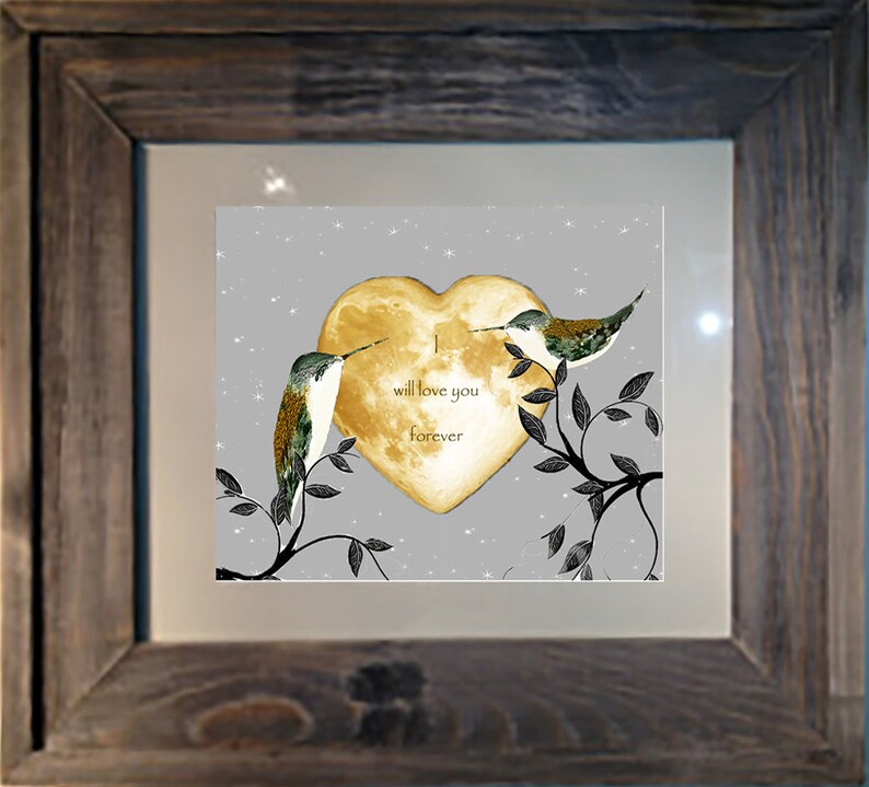 Wedding or 12th Anniversary Custom SILK Hummingbirds Gift of Love, for ...