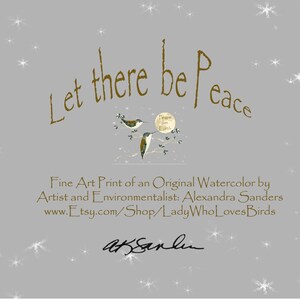 10 Hummingbird Peace on Earth Cards~box of Hummer Christmas Cards ...