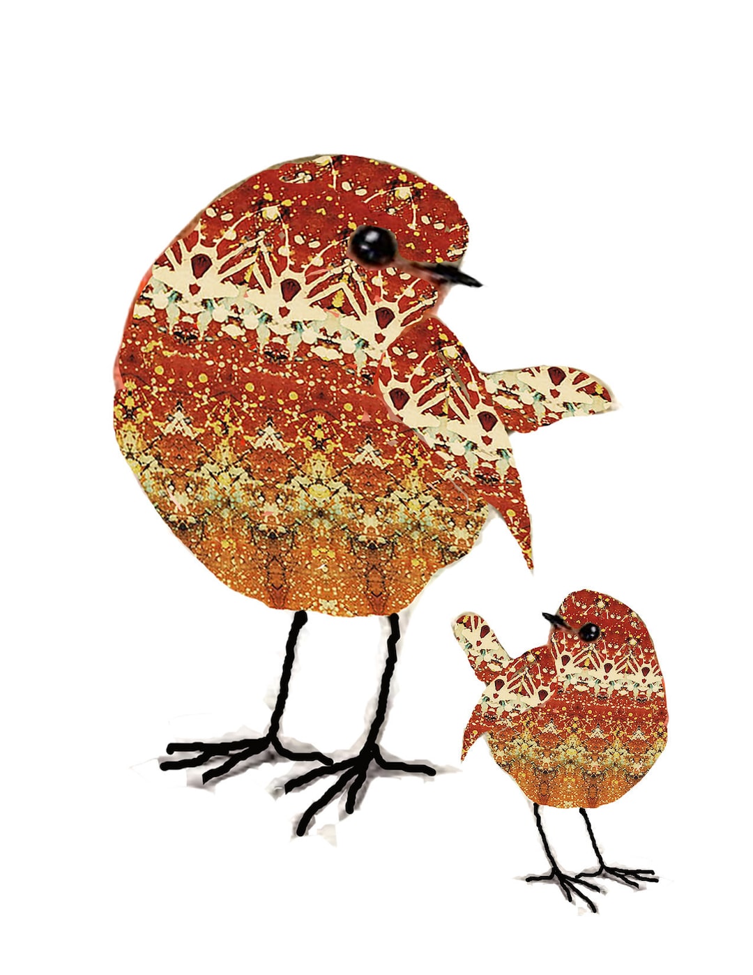 Mothers Day Little Birds Handmade Card, SONGBIRD Custom Card, Mama Bird ...