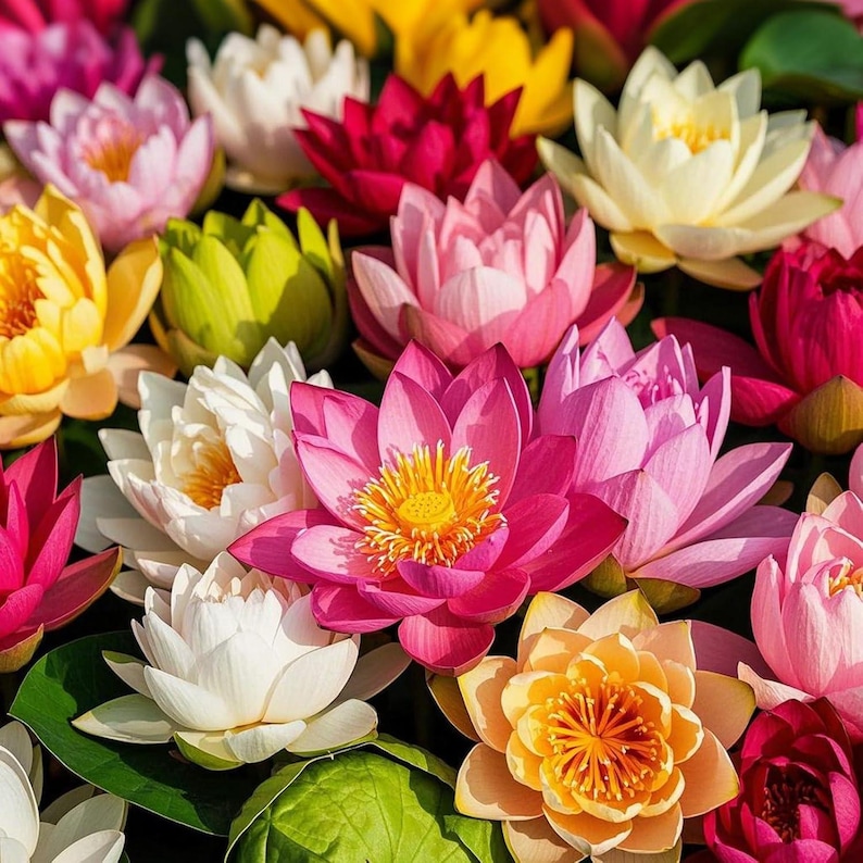 Lotus Flower Seeds Aquatic Water Garden Bonsai Pond Bloom Collection - Etsy