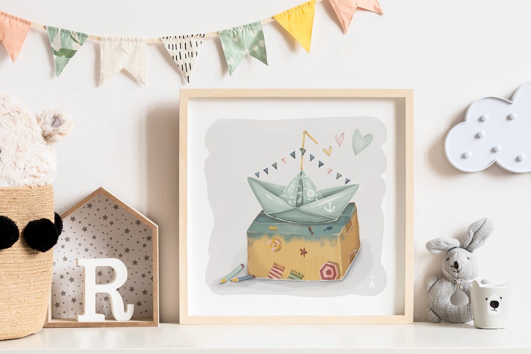 Paper Boat Poster - Etsy