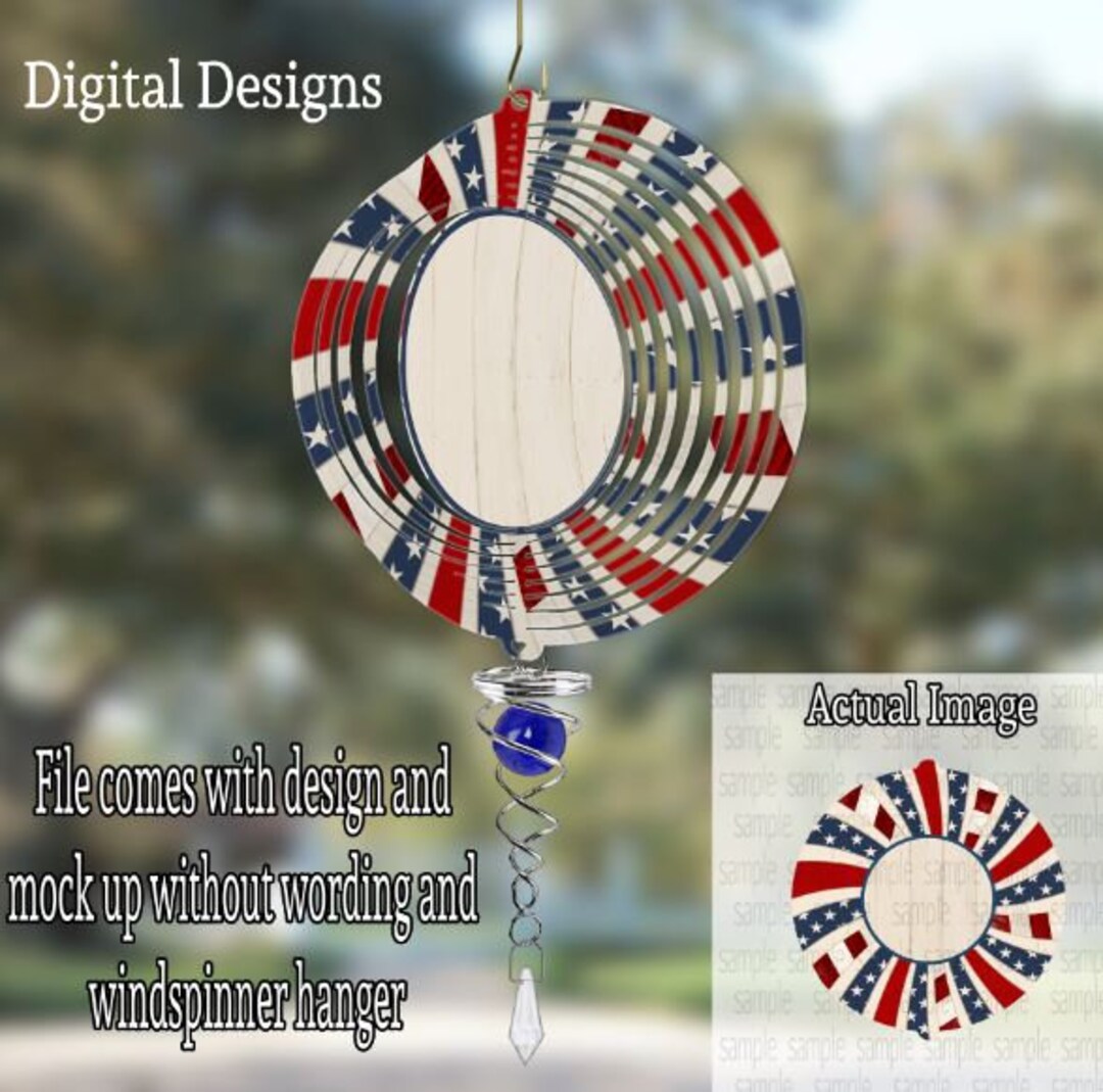Retro Wind Spinner Sublimation Design: Solid Center (digital File) - Etsy
