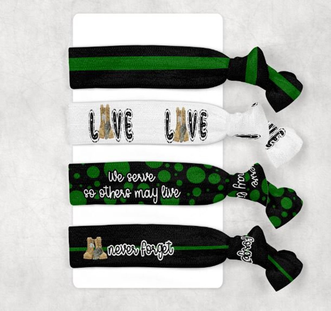 DIGITAL FILE Thin Green Hair Ties Digital Design for Sublimation - Etsy