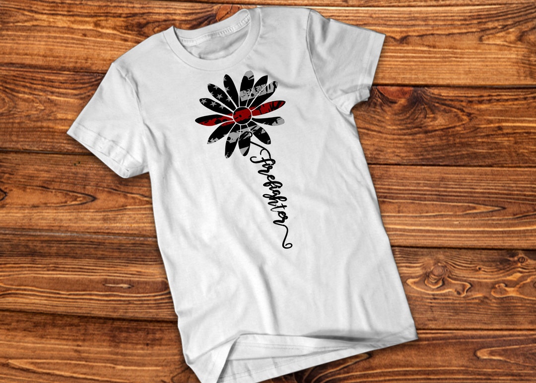 DIGITAL FILE Firefighter Flower Digital Design for Sublimation - Etsy