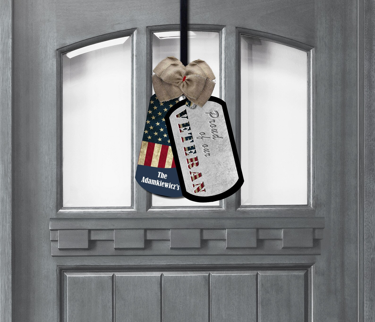 DIGITAL FILE Proud of Our Veteran... Door Hanger Sign Digital Design ...