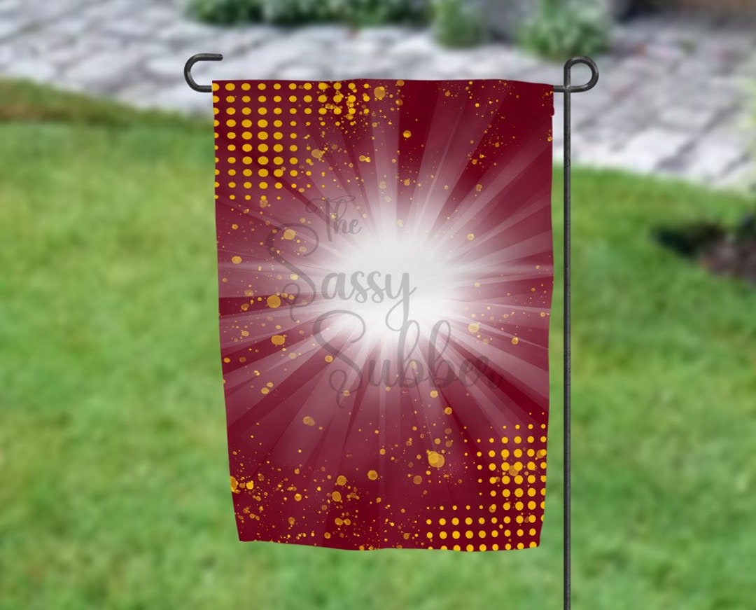 DIGITAL FILE Senior Maroon and Gold Garden Flag Background Only No ...