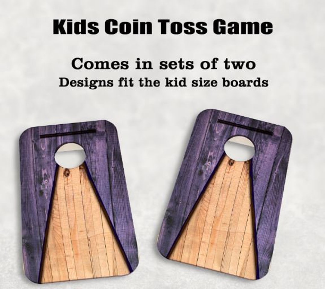 DIGITAL FILE Purple Coin Toss Game Digital Design for Sublimation - Etsy