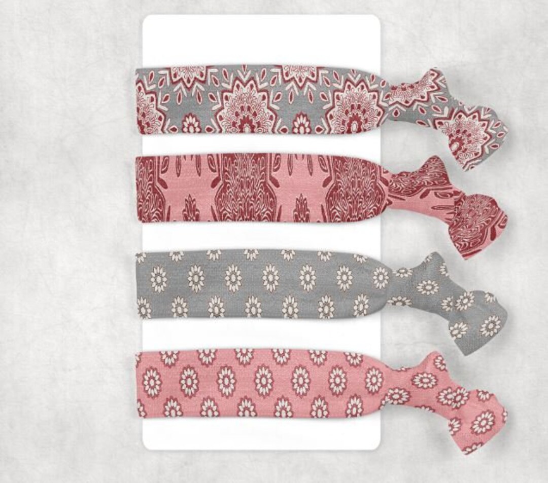 DIGITAL FILE Pink Boho Hair Ties Digital Design for Sublimation - Etsy