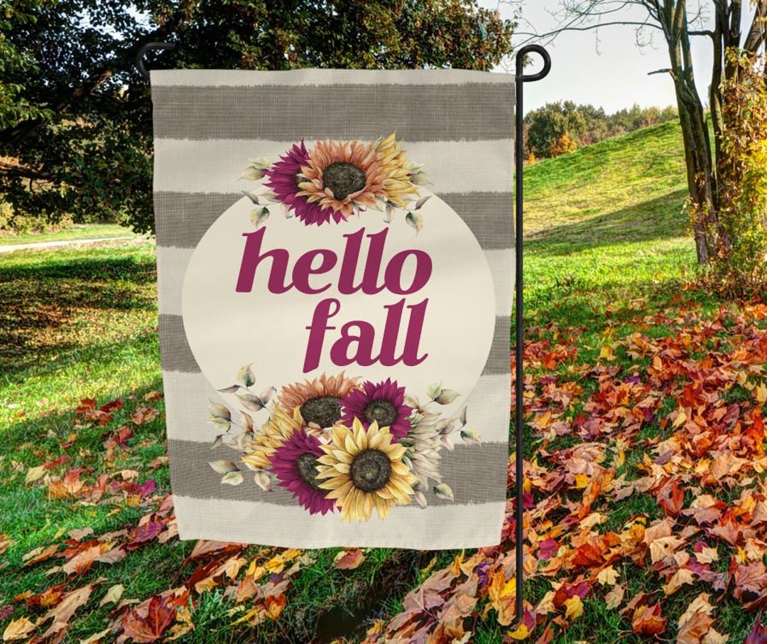 DIGITAL FILE Sunflower Fall Flag Digital Design for Sublimation - Etsy
