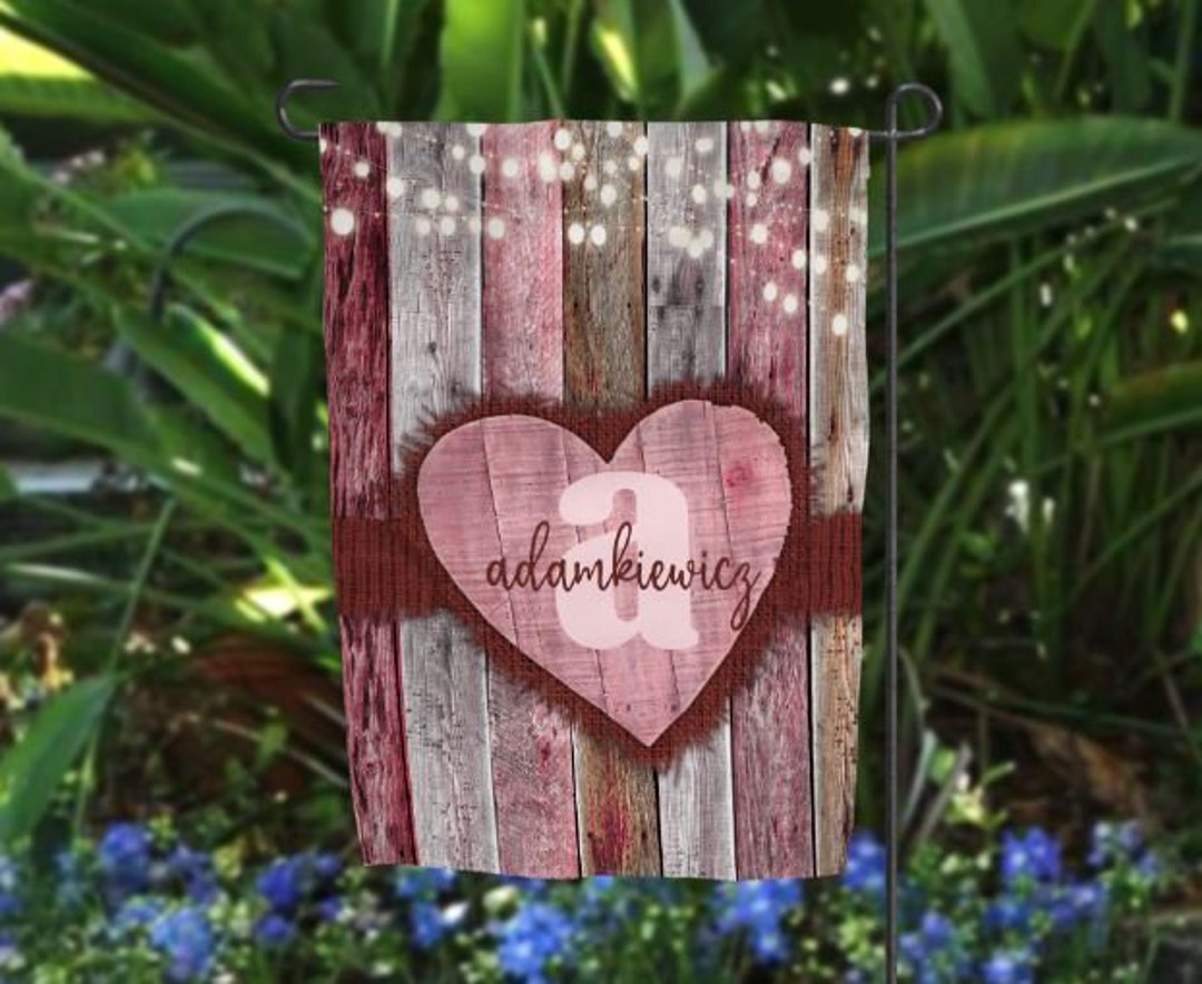 DIGITAL FILE Rustic Wood Garden Flag Digital Design for Sublimation - Etsy