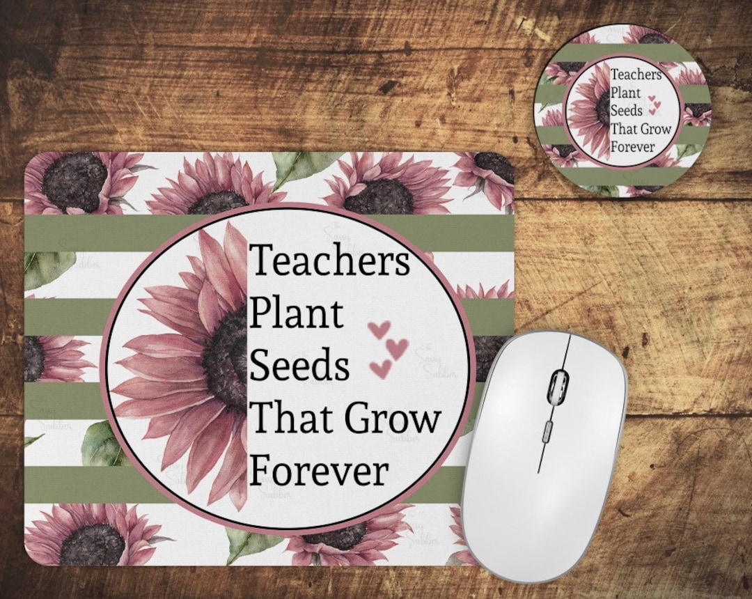 DIGITAL FILE Teacher Pink Sunflower Desk Set Digital Design for ...