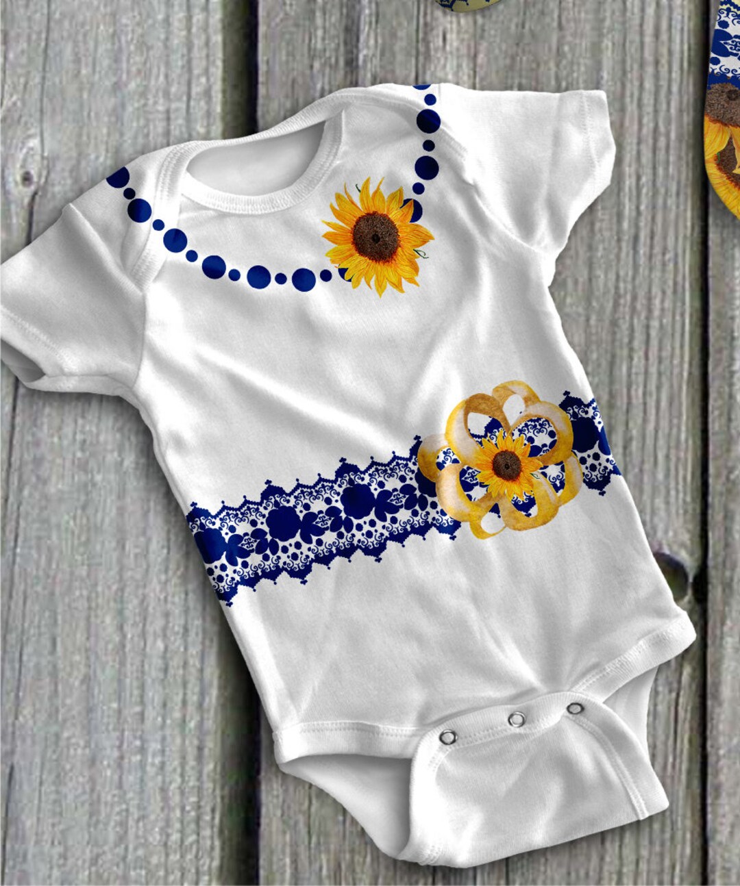DIGITAL FILE Sunflower Body Suit Design for Sublimation - Etsy