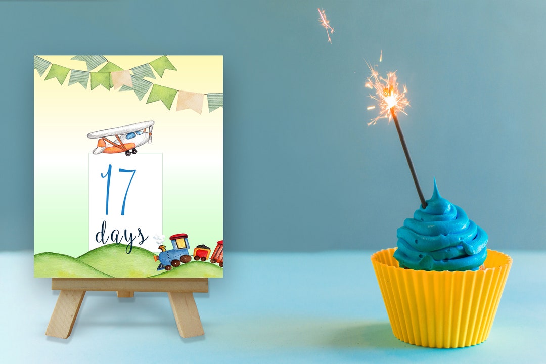 DIGITAL FILE Boy Countdown and About Me Bundle Board Digital Design - Etsy