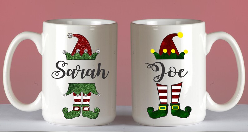 DIGITAL FILE Elf Mug Girl and Boy Digital Design for Sublimation - Etsy
