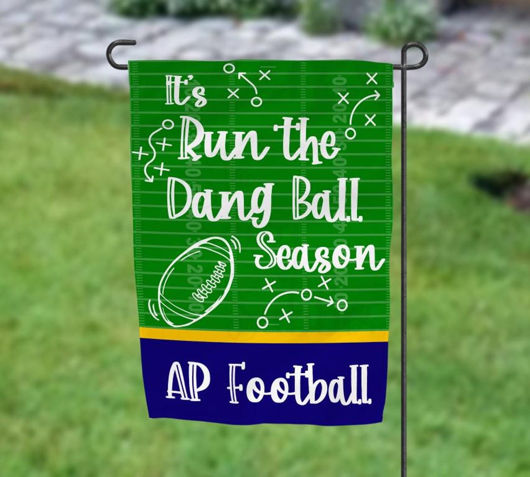DIGITAL FILE Run the Dang Ball Season Navy and Gold Digital Design for ...