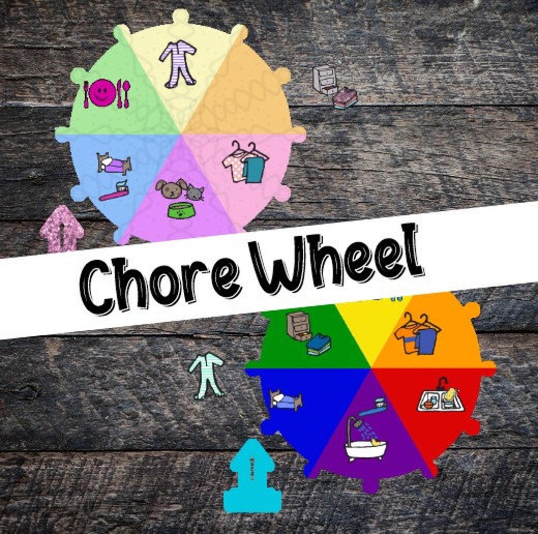 DIGITAL FILE Chore Wheel Digital Design for Sublimation - Etsy