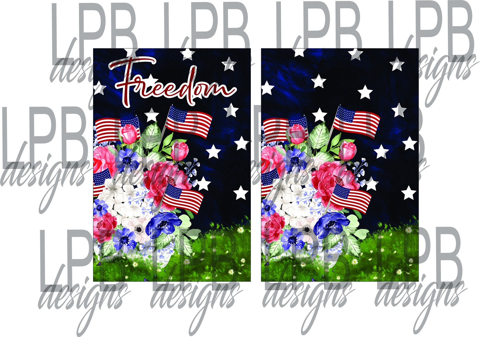 DIGITAL FILE Freedom Flag With and Without Words Digital - Etsy
