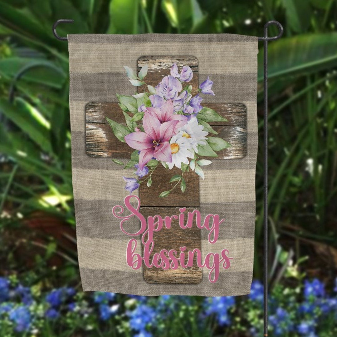 DIGITAL FILE Spring Blessings Flag Digital Design for Sublimation - Etsy