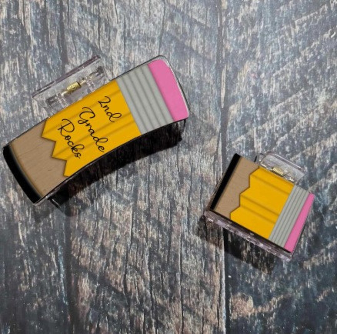 DIGITAL FILE Pencil Hair Clip Bundle Digital Design for Sublimation - Etsy