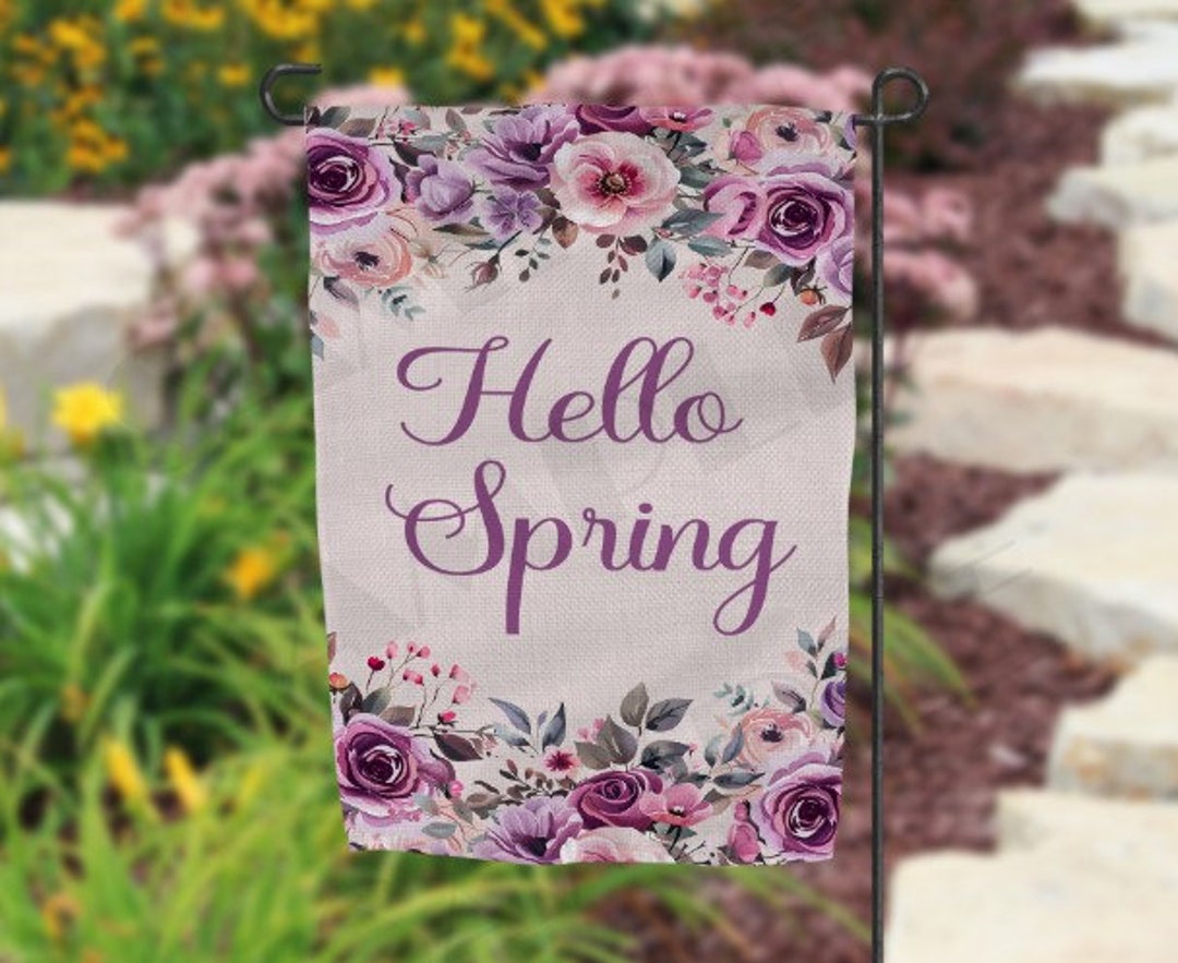 DIGITAL FILE Spring Floral Garden Flag for Sublimation - Etsy