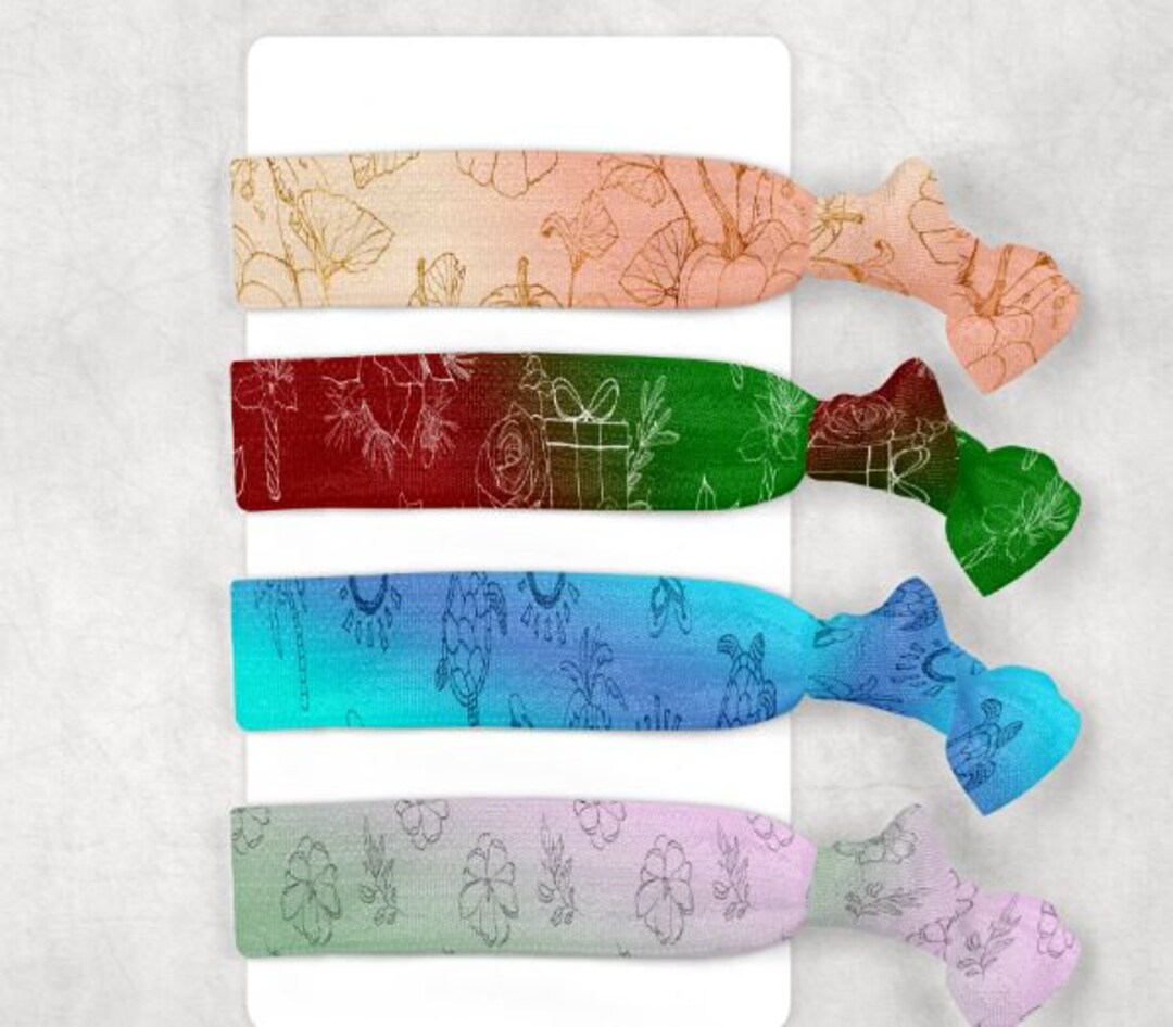 DIGITAL FILE Simple Season Hair Ties Digital Design for Sublimation - Etsy
