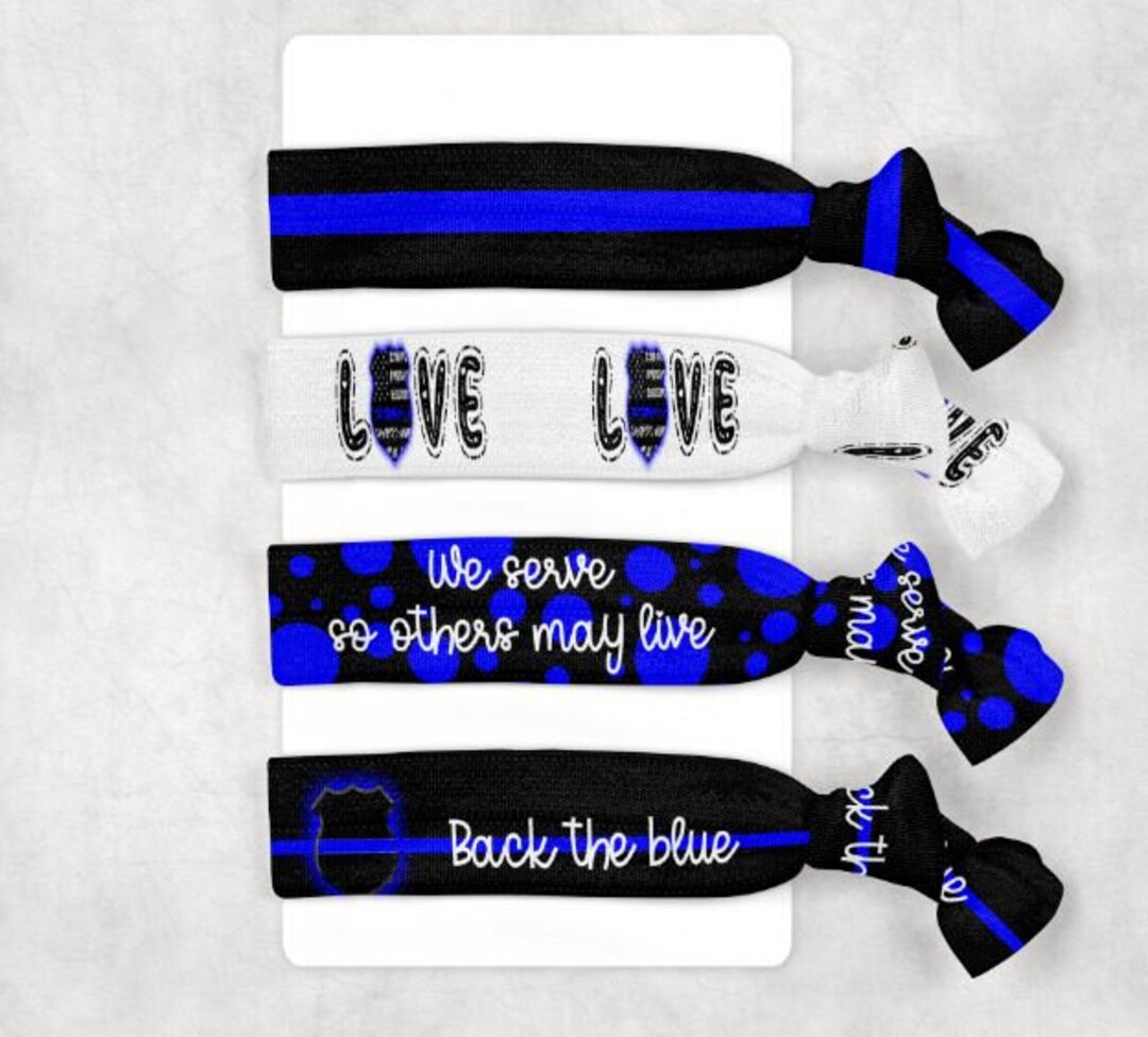 DIGITAL FILE Thin Blue Hair Ties Digital Design for Sublimation - Etsy
