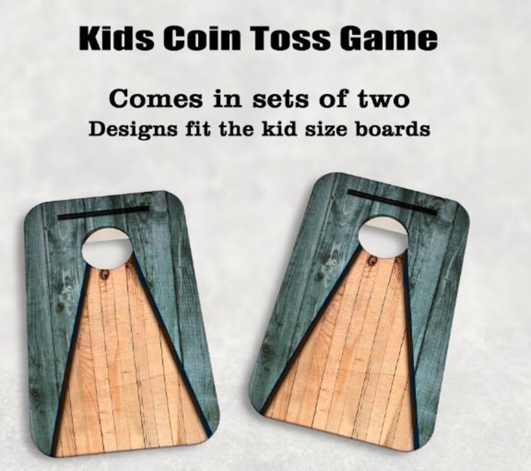 DIGITAL FILE Teal Coin Toss Game Digital Design for Sublimation - Etsy