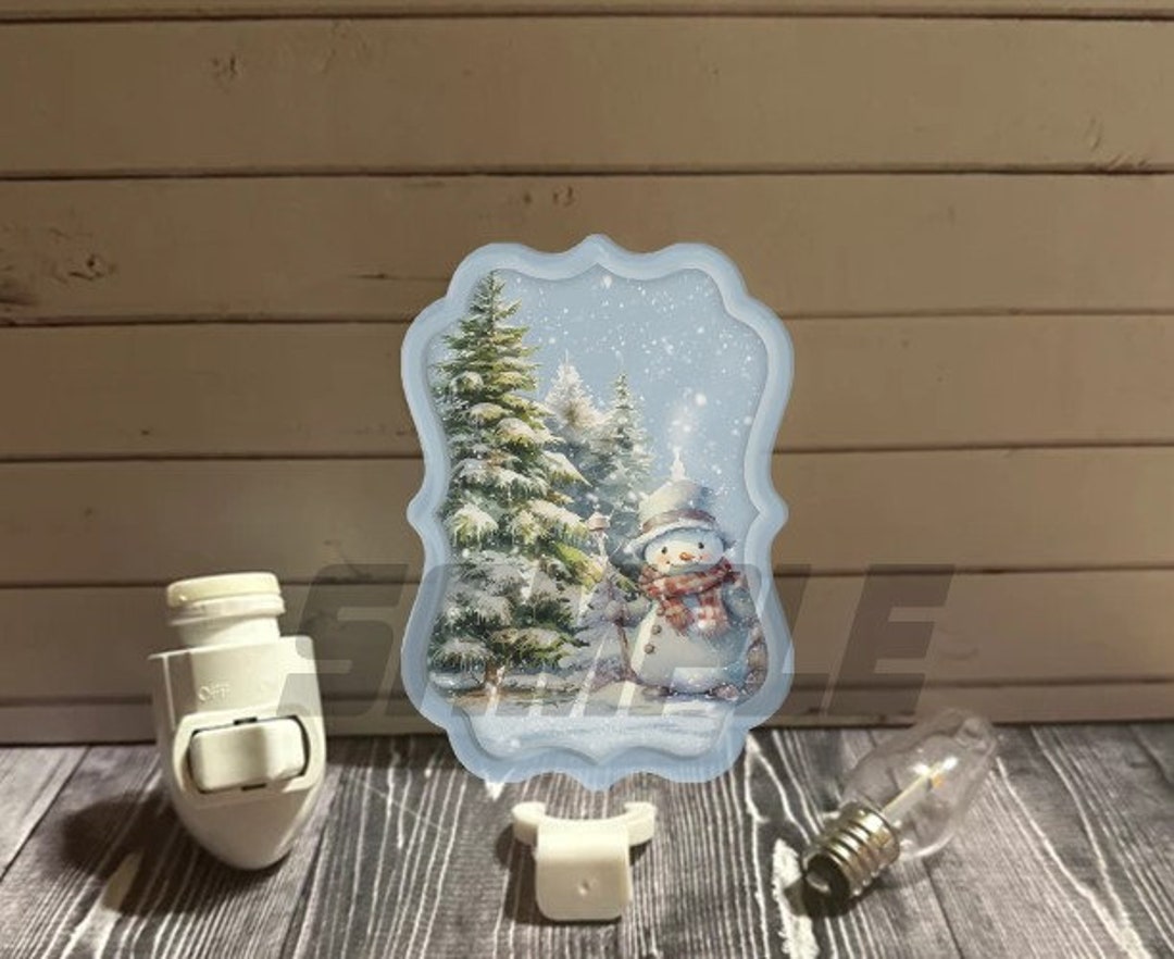 DIGITAL FILE Snowman Night Light Digital Design for Sublimation - Etsy