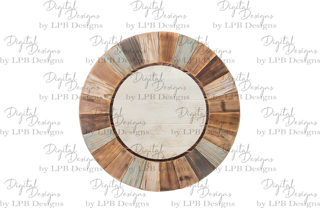 DIGITAL FILE Round Wood Frame Digital Design for Sublimation - Etsy