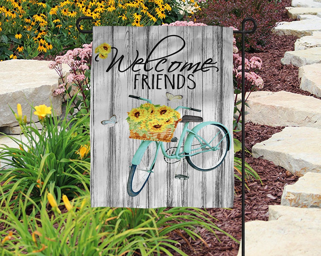 DIGITAL FILE Sunflower Bicycle Flag Digital Designs for Sublimation - Etsy